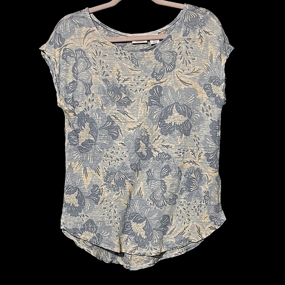 Sigrid Olsen | Tops | Sigrid Olsen Blue Floral Sleeveless Top | Poshmark
